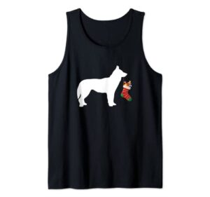 siberian husky christmas stocking stuffer dog tank top