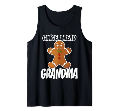 Gingerbread Grandma Christmas Stocking Stuffer Tank Top