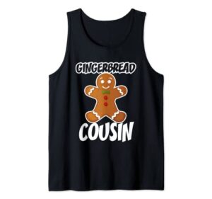 gingerbread cousin christmas stocking stuffer tank top