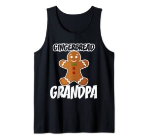 mens gingerbread grandpa christmas stocking stuffer tank top