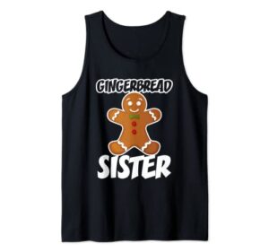 gingerbread sister christmas stocking stuffer tank top