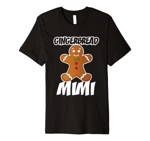 Gingerbread Mimi Christmas Stocking Stuffer Premium T-Shirt