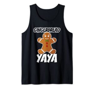 gingerbread yaya christmas stocking stuffer tank top