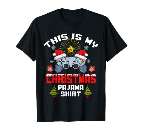 Xmas Gaming Stocking Stuffer - This Is My Christmas Pajama T-Shirt