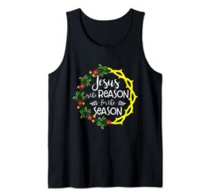 christian jesus the reason christmas stocking stuffer gifts tank top