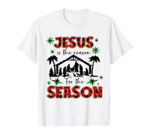 christian jesus the reason christmas stocking stuffer gifts t-shirt