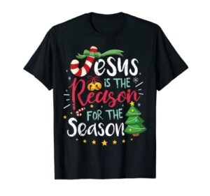 christian jesus the reason christmas stocking stuffer gifts t-shirt