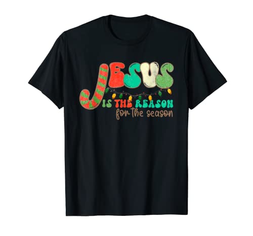 Christian Jesus The Reason Christmas Stocking Stuffer T-Shirt