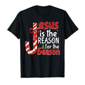 Christian Jesus The Reason Christmas Stocking Stuffer T-Shirt