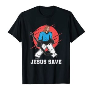 Jesus Saves For Hockey Players T-Shirt