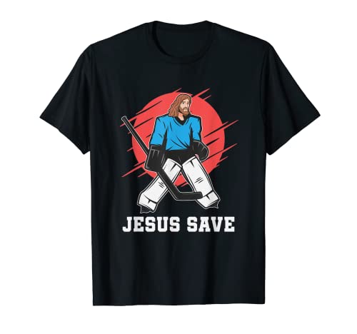 Jesus Saves For Hockey Players T-Shirt