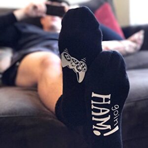 Video Gamer Funny Socks Gift for Men Husband Brother