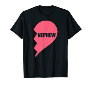 nephew half heart t-shirt