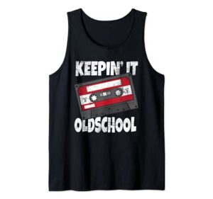 funny old school 80’s 90’s hip hop stocking stuffer mixtape tank top