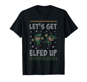 elf funny ugly christmas t-shirt