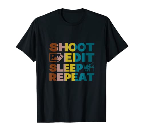 Retro Vintage Gift for Photographer - Photography - Shoot T-Shirt