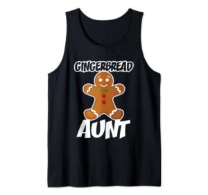 gingerbread aunt christmas stocking stuffer tank top