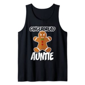 Gingerbread Auntie Christmas Stocking Stuffer Tank Top