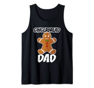 mens gingerbread dad christmas stocking stuffer tank top