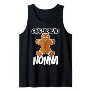 Gingerbread Nonna Christmas Stocking Stuffer Tank Top