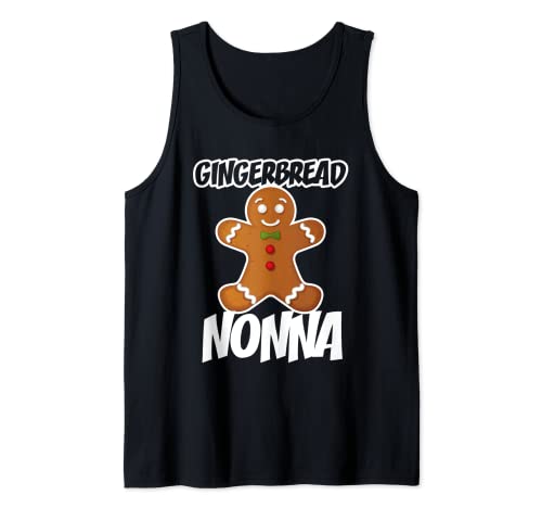 Gingerbread Nonna Christmas Stocking Stuffer Tank Top