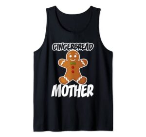 gingerbread mother christmas stocking stuffer tank top