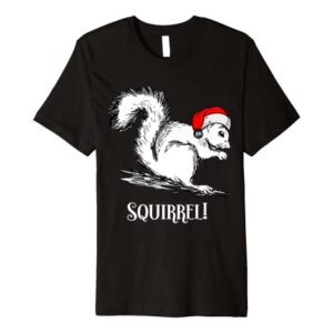 Squirrel Stocking Stuffer Funny for Christmas Premium T-Shirt