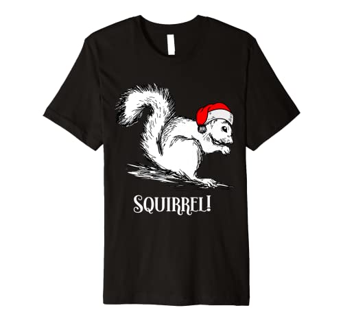 Squirrel Stocking Stuffer Funny for Christmas Premium T-Shirt