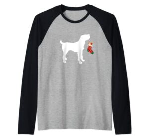 spinone italiano christmas stocking stuffer dog raglan baseball tee