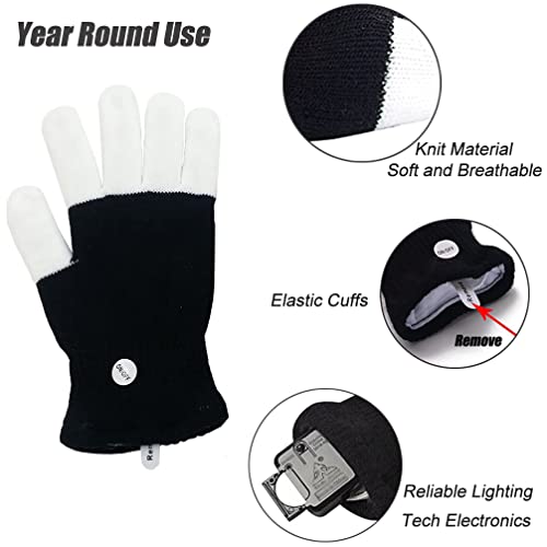 Luwint Led Gloves for Adult Children, Cool Toys for Boys Girls