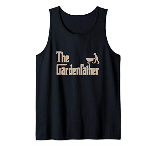 Mens The Garden Father Parody Funny Hobby Plant Green Thumb Gift Tank Top