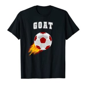 Soccer Greatest Of All Time Fútbol Goat Football Sports Ball T-Shirt