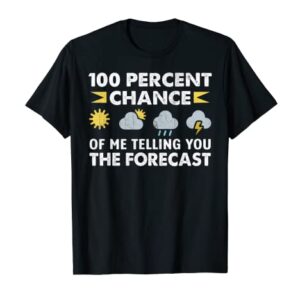 100% Chance Of Me Telling You The Forecast Shirt T-Shirt