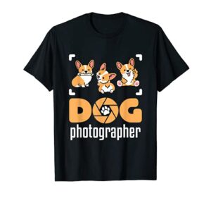 dog photographer pet photography lover t-shirt