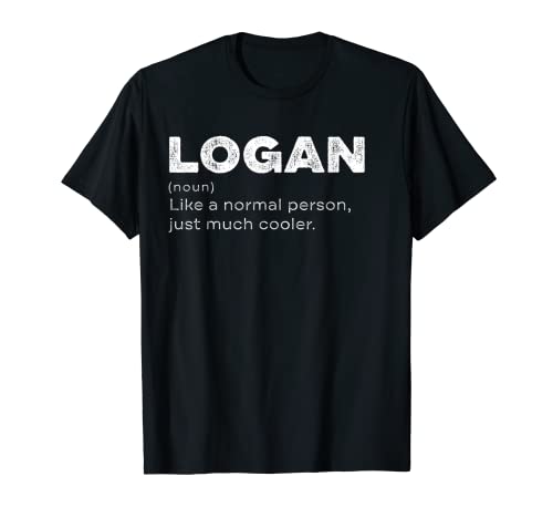 Mens Logan Definition Personalized Name Funny Birthday T-Shirt