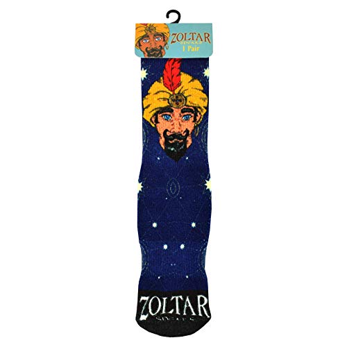 "Zoltar" 360 degree Digital Printing Bamboo Half Cushion Men's Crew Socks (Z1898, 1)