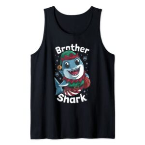 Matching Brother Shark Christmas Stocking Stuffer Gift Tank Top