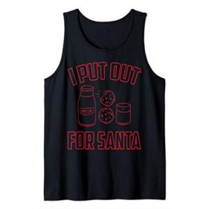 Put Out For Santa Funny Christmas Adult Humor Tank Top