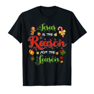 Christian Jesus Reason Season Christmas Stocking Stuffer T-Shirt