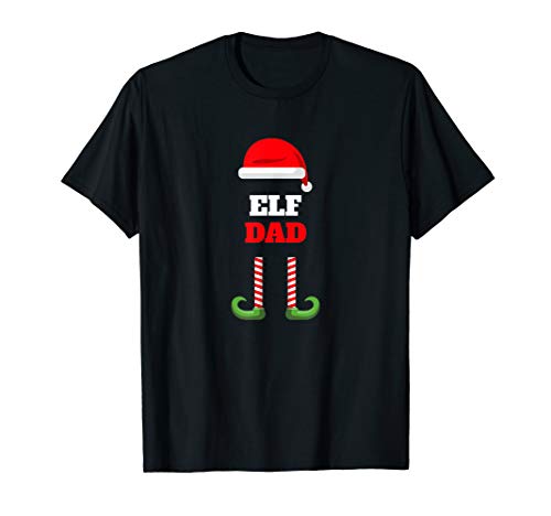 Elf Dad | Dad Stocking Stuffer Gift | Funny Ugly Christmas T-Shirt