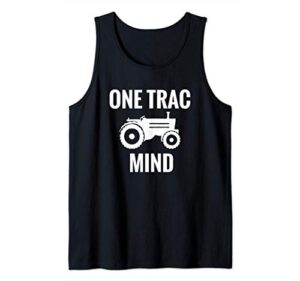 funny tractor gift farmer humor farming pun tank top