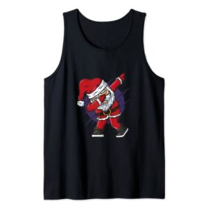 Funny Christmas Stocking Stuffer Santa Dabbing Xmas Tank Top