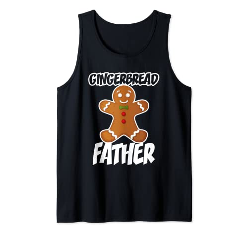 Mens Gingerbread Father Christmas Stocking Stuffer Tank Top