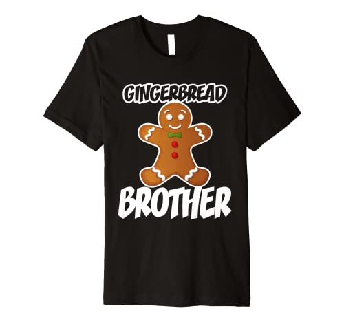 Gingerbread Brother Christmas Stocking Stuffer Premium T-Shirt