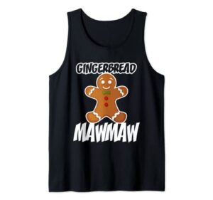 gingerbread maw maw christmas stocking stuffer tank top