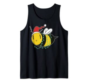 funny christmas lighting bee christmas stocking stuffer tank top