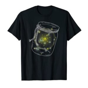 Adorable Mason Jar Fireflies Lightning Bugs T-Shirt