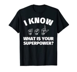 american sign language t-shirt – i know asl signing gift