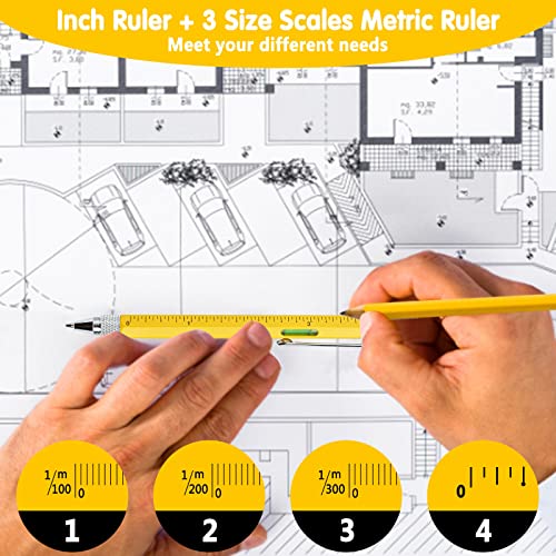 Valentines Day Gifts for Him Men - Multitool Pen With Stylus, Ruler, Level, Screwdriver Cool Gadgets for Men - Husband Boyfriend Mens Valentine's Day Fathers Day Birthday Gifts - Yellow