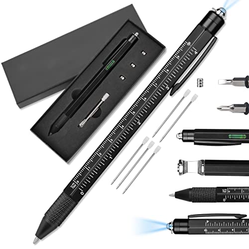 Ainiv Gifts for Men, Stocking Stuffers for Men 8 in 1 Multitool Pen, Cool Gadgets for Men, Cool Christmas Gifts for Dad, Husband, Grandpa, Boyfriend, Birthday Tech Gift Mens Who Have Everything